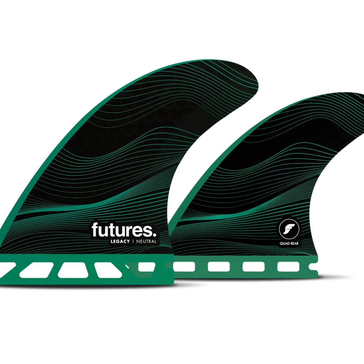 Futures Fins Legacy Quad Fin Set (Green) | Boards In The Bay